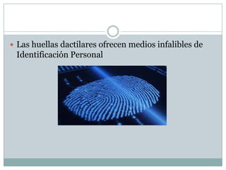 Ocupación de las huellas | PPTX