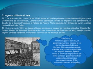 Ocupación de lima | PPTX