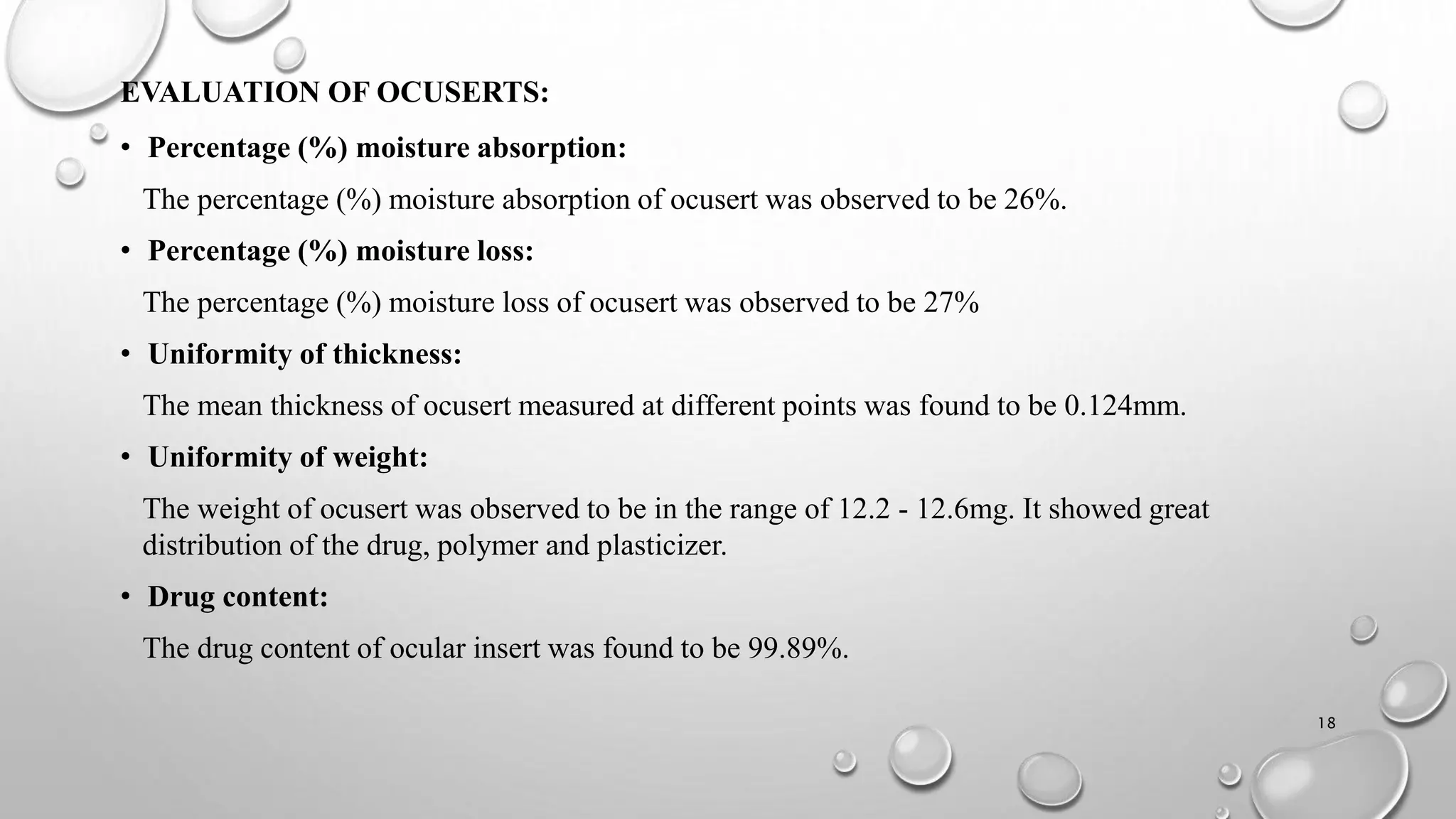 Formulation And Evaluation Of Ocuserts Of Ciprofloxacin Hcl Pptx