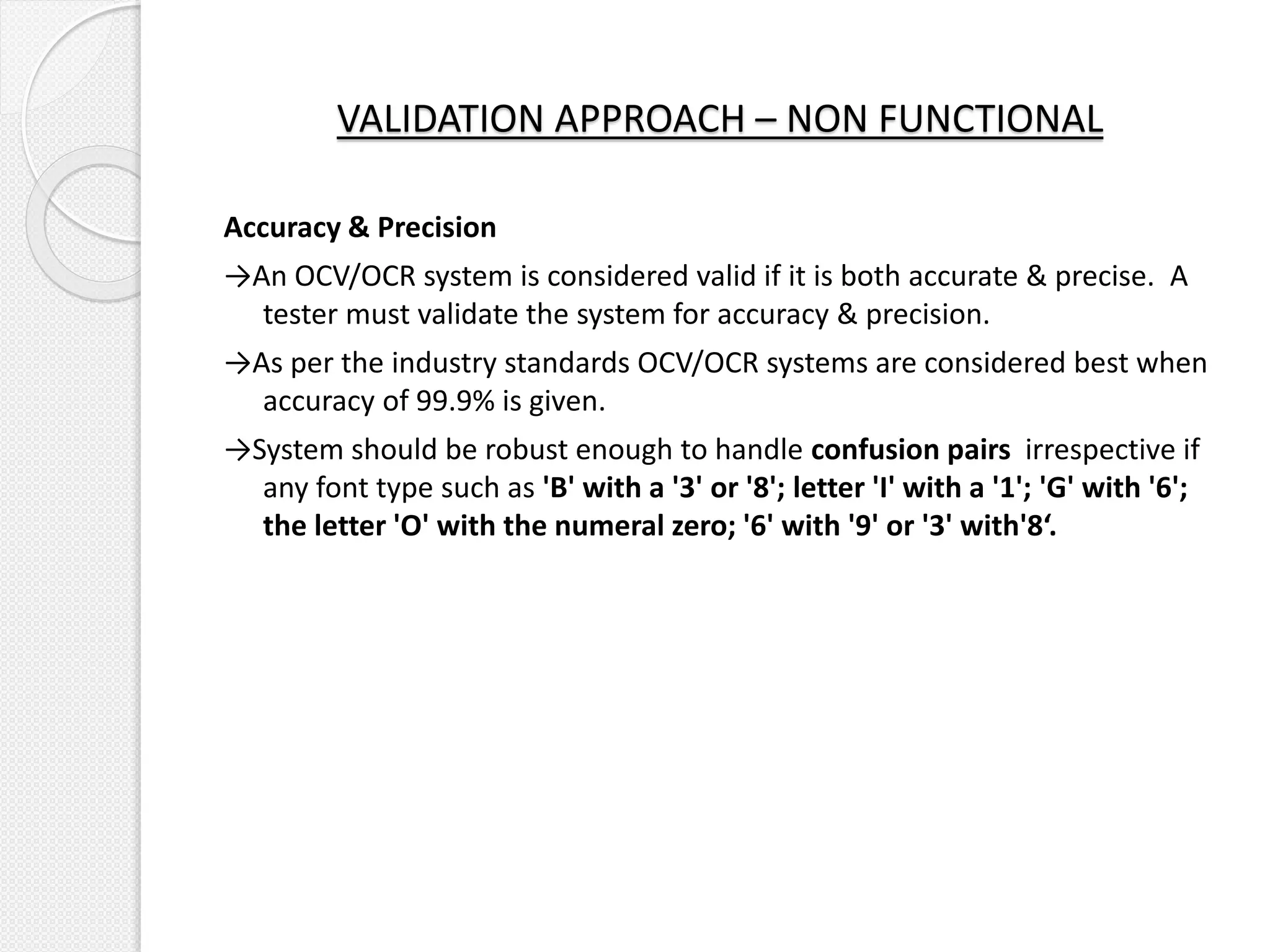 OCV & OCR - A Validation Perspective | PPTX