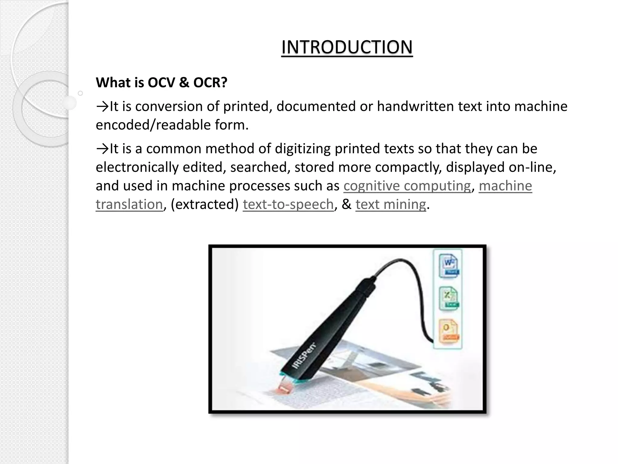 OCV & OCR - A Validation Perspective | PPTX