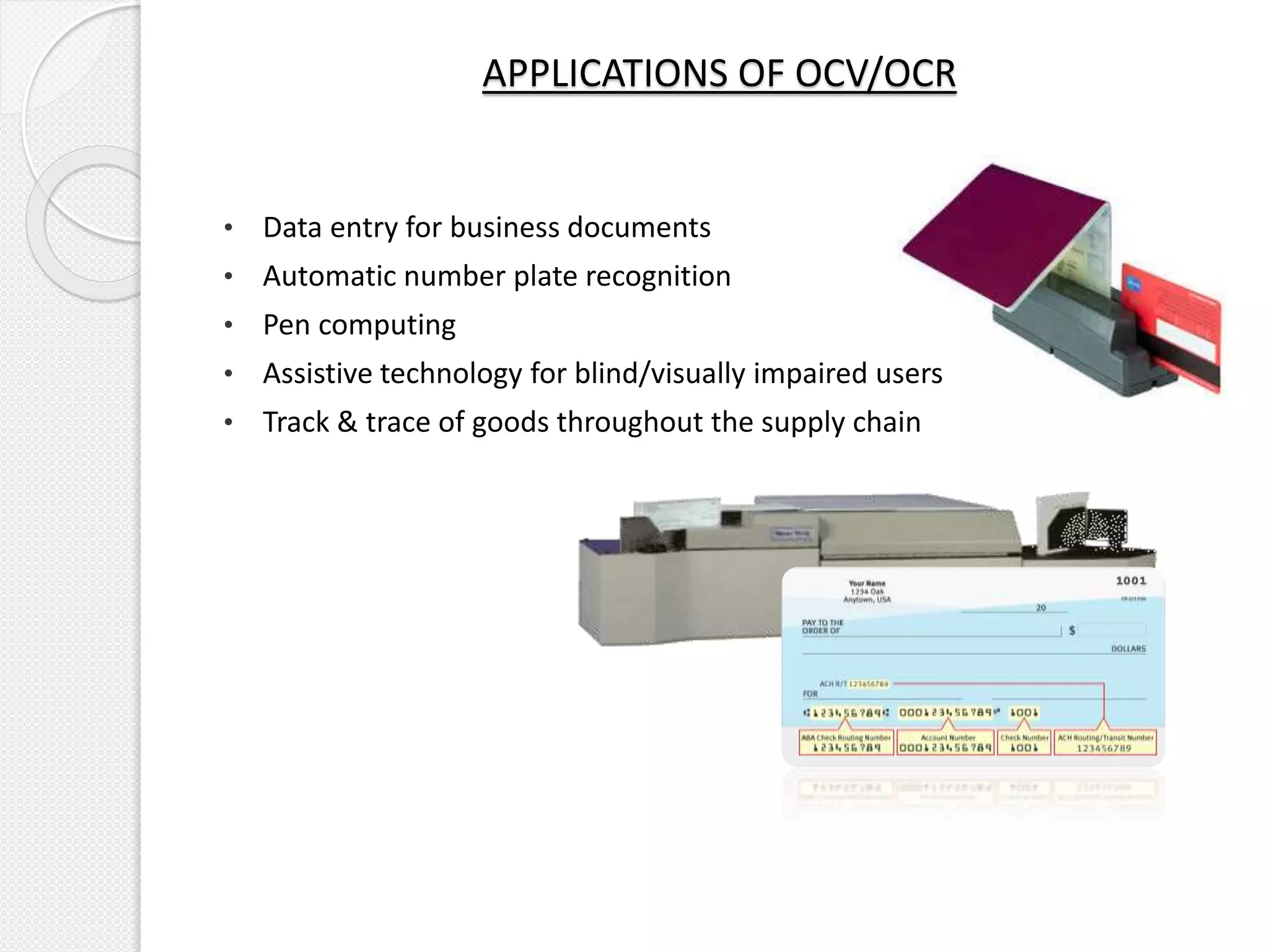 OCV & OCR - A Validation Perspective | PPTX