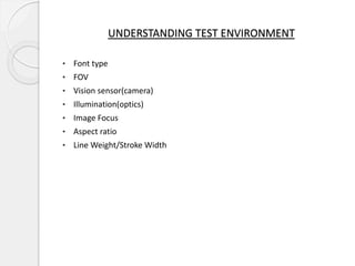 OCV & OCR - A Validation Perspective | PPTX