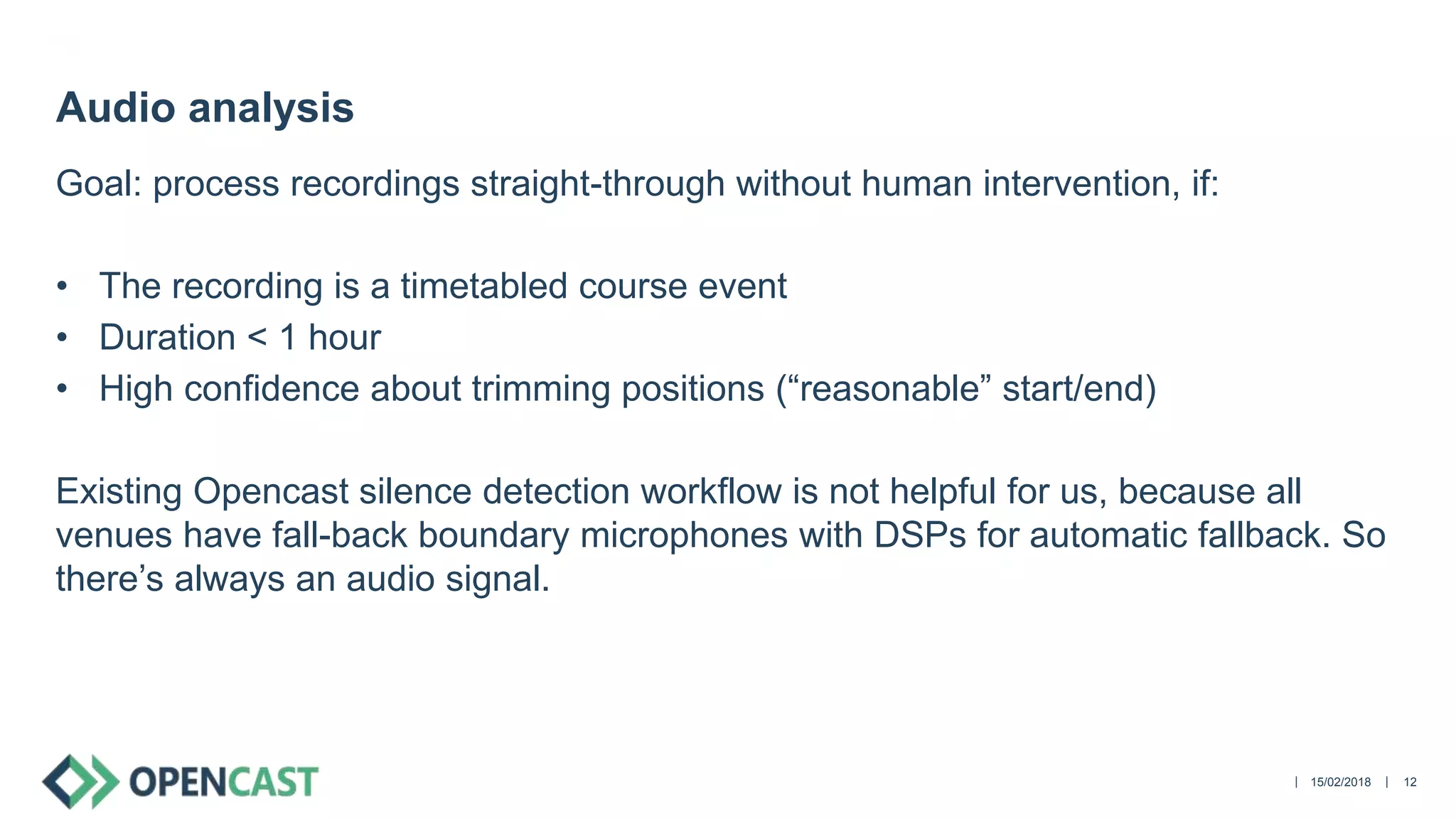 Smart workflows for Opencast | PPT