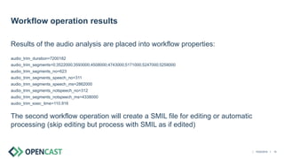 Smart workflows for Opencast | PPTX
