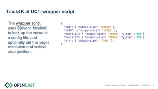 Track4K in production at the University of Cape Town | PPTX | Digital ...