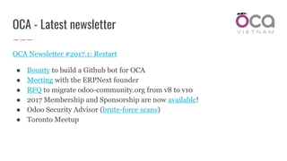 [OCV] OCA Introduction - 20170311 | PPT