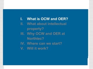 Why adopt OER and move to OEP | PPT