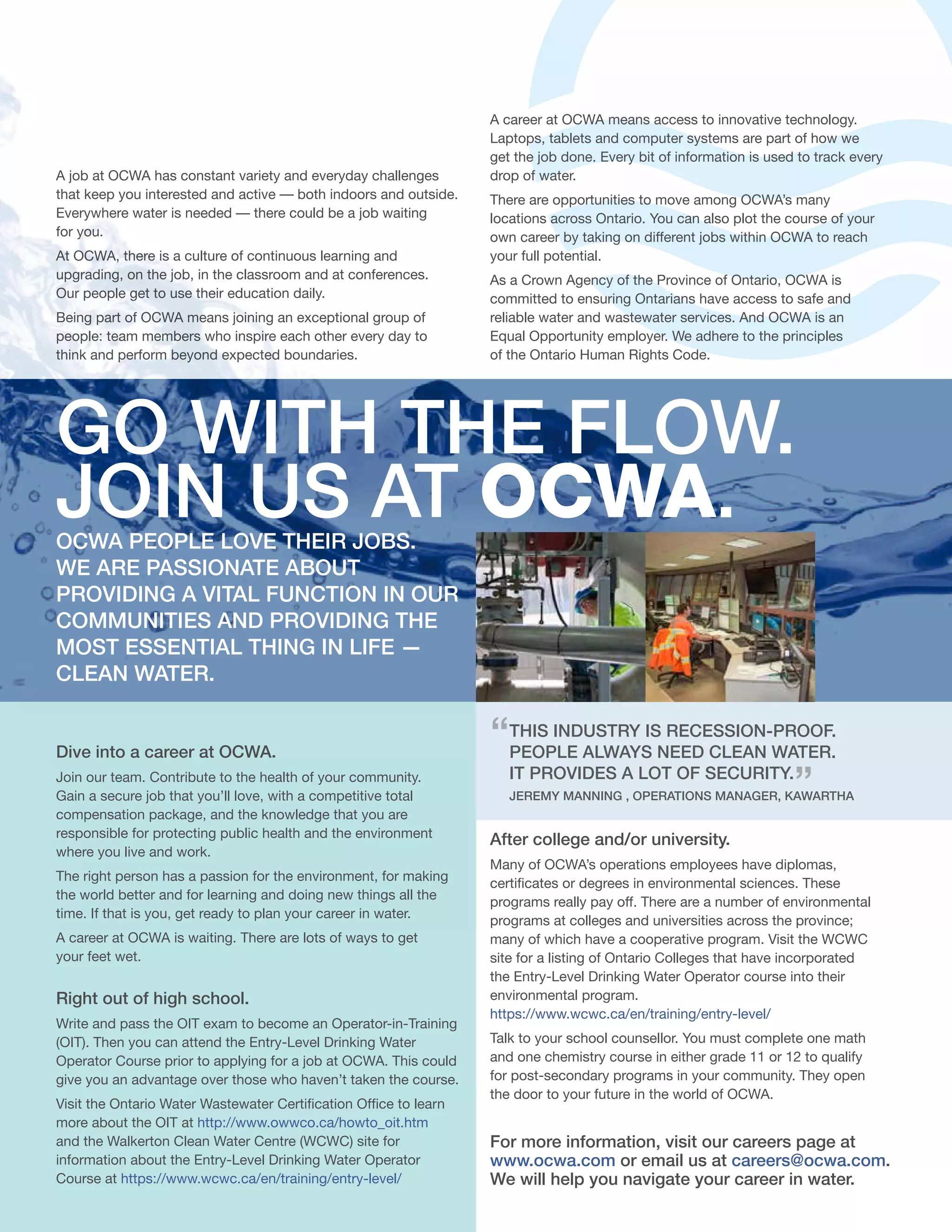 Dive Into a Career In Water | PDF