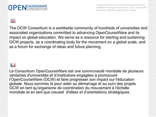 Establishing a Framework for OCW to Expand Formal Access to Education ...