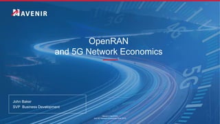Mavenir: OpenRAN and 5G Network Economics | PPTX
