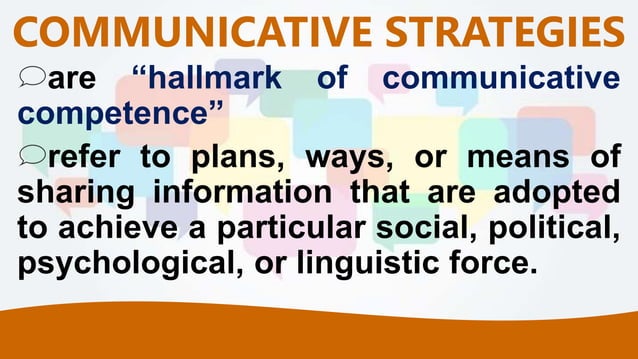 Communicative Competence in Various Speech Situations | PPTX | Talk ...