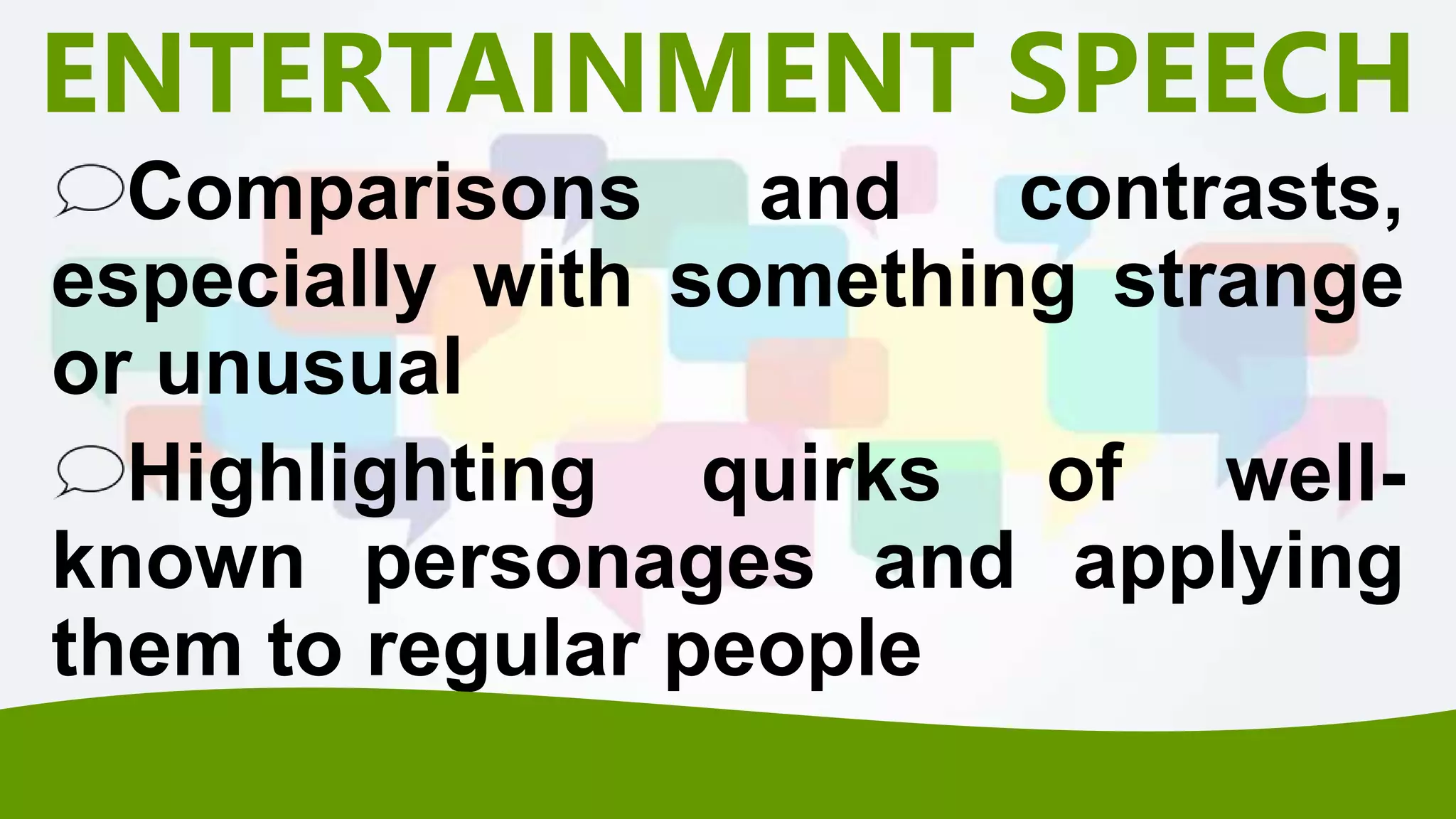 Types of Speeches | PPTX