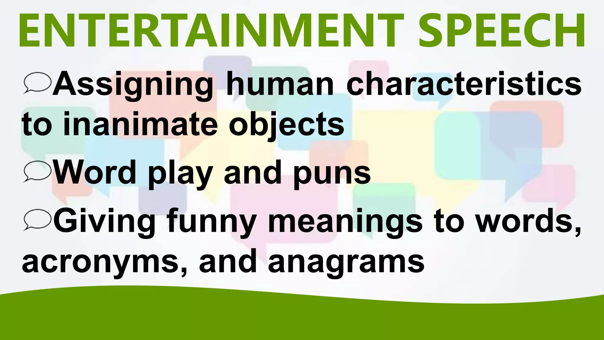 Types of Speeches | PPTX