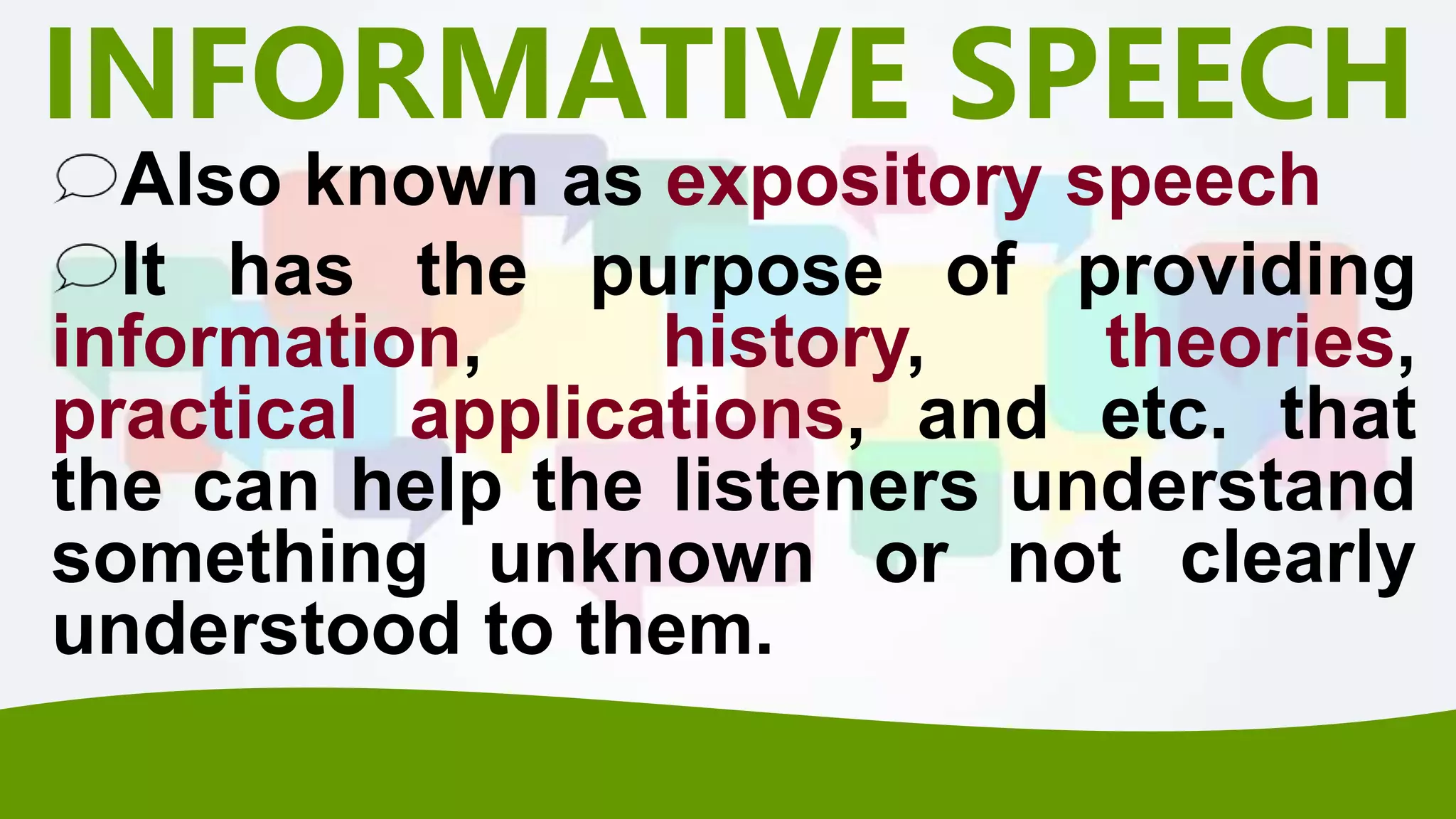 Types of Speeches | PPTX