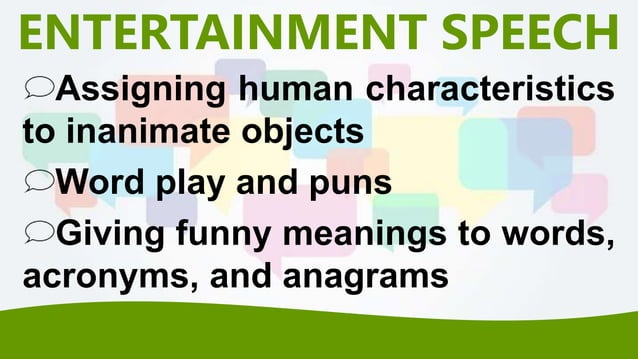 Types of Speeches | PPTX | Education