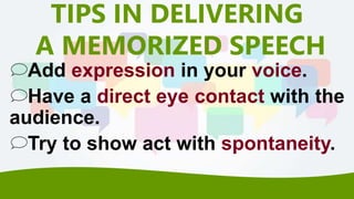 Types of Speeches | PPTX