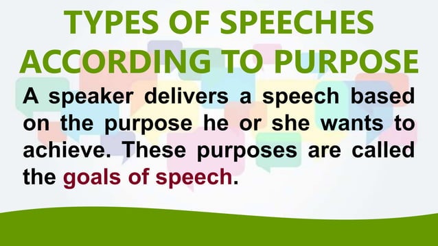 Types of Speeches | PPTX | Education