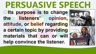 Types of Speeches | PPTX