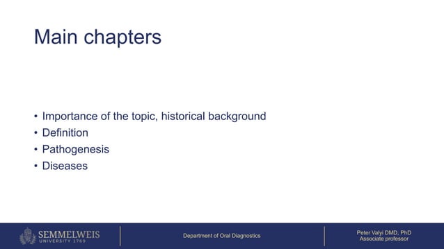 Oral diagnostics - Focal infection .pptx