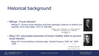 Oral diagnostics - Focal infection .pptx