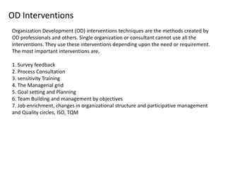 organisational development ppt | PPTX