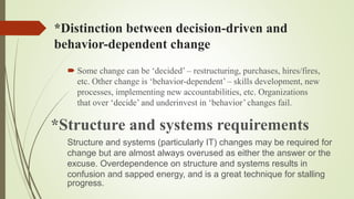 Success and failure in organization design | PPT