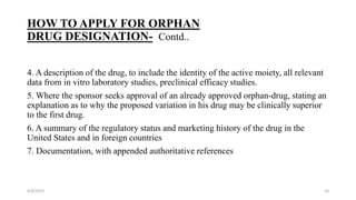 Orphan Drugs | PPTX
