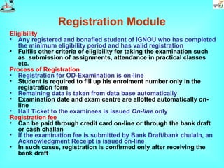 On-Demand Exam- An Innovative Scheme of Evaluation in IGNOU | PPT
