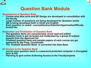 On-Demand Exam- An Innovative Scheme of Evaluation in IGNOU | PPT