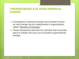 Organizational Development: Change Management | PPTX