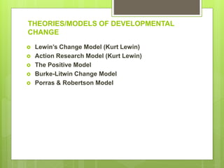 Organizational Development: Change Management | PPTX