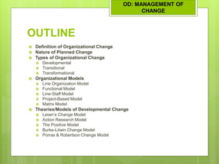 Organizational Development: Change Management | PPTX