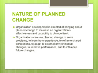 Organizational Development: Change Management | PPTX
