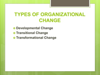 Organizational Development: Change Management | PPTX