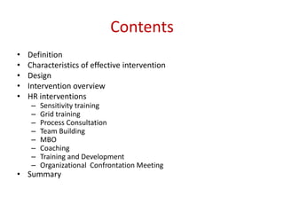 Od unit 3 interventions | PPTX