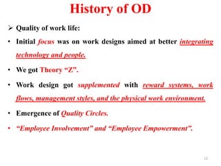 Oragnization development OD (INTRODUCTION) | PPT