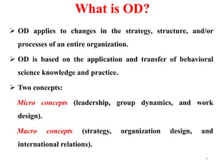 Oragnization development OD (INTRODUCTION) | PPT
