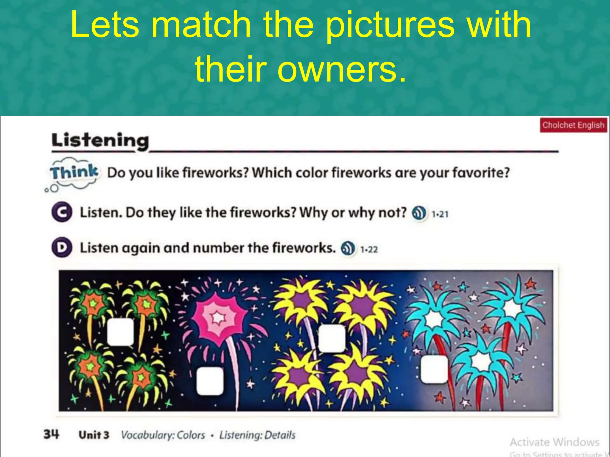 Oxford Discover 1 (Unit 3) The Three for grade 3 | PPT