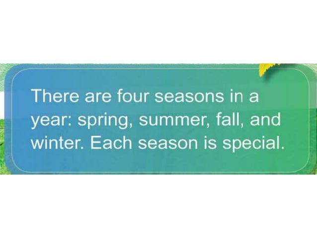 THE FOUR SEASONS GRADE 1 | PPTX | Weather | Science