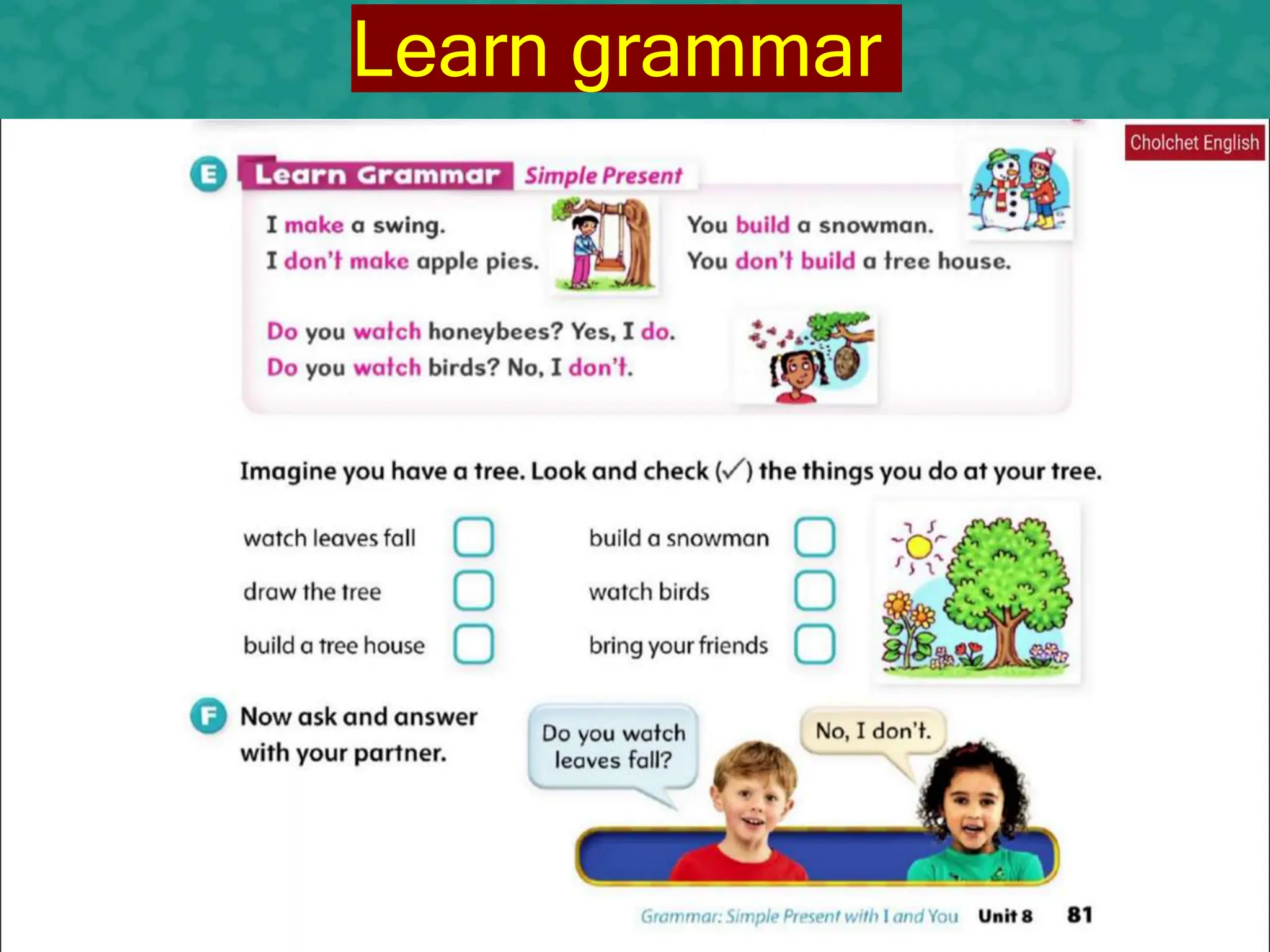 Oxford Discover 1 Unit 8 (The seasons of Arnold's apple tree) | PPT