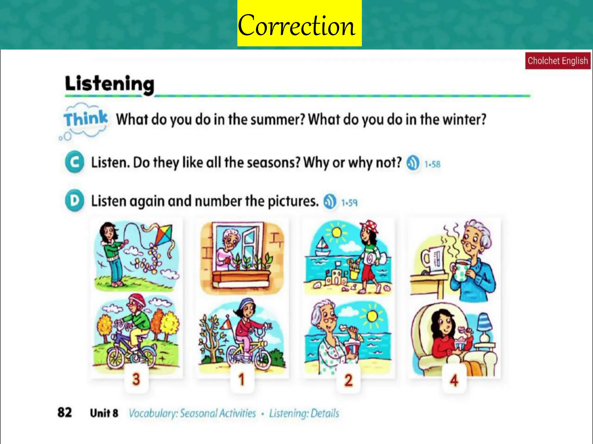 Oxford Discover 1 Unit 8 (The seasons of Arnold's apple tree) | PPT