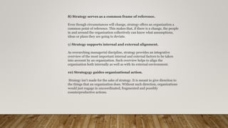 ROLE OF STRATEGIC DIRECTION IN ORGANIZATIONAL DESIGN | PPTX