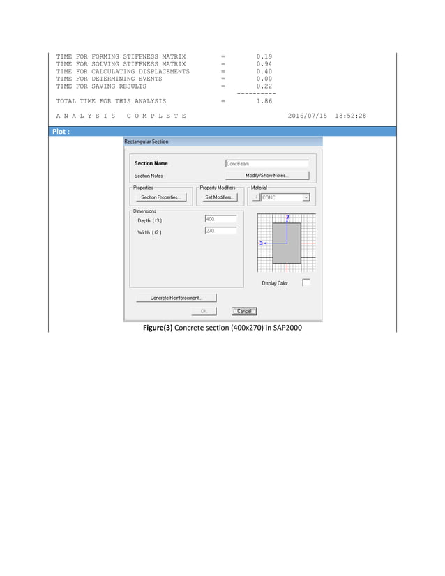 Pushover analysis of simply support concrete section beam subjected to ...