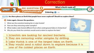 Oxford Discover Book 6, Unit 3. What is Earth Made of? | PPTX