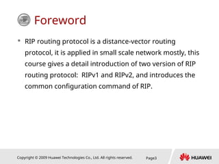 ODA052002 RIP Principle and Configuration ISSUE1.00.ppt