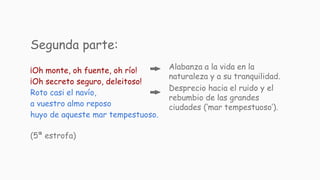 Oda a la vida retirada (Antía, Sofía y Raquel, 3º A) | PPTX