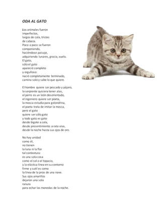 Ejemplos De Oda Poemas