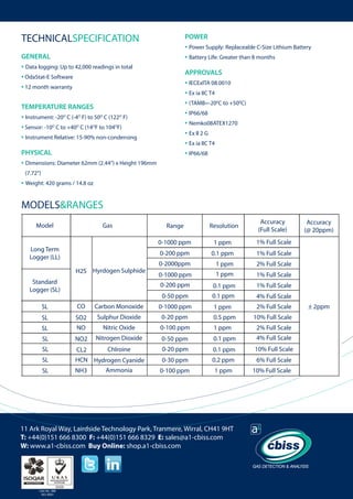 Oda log l2 datasheet | PDF