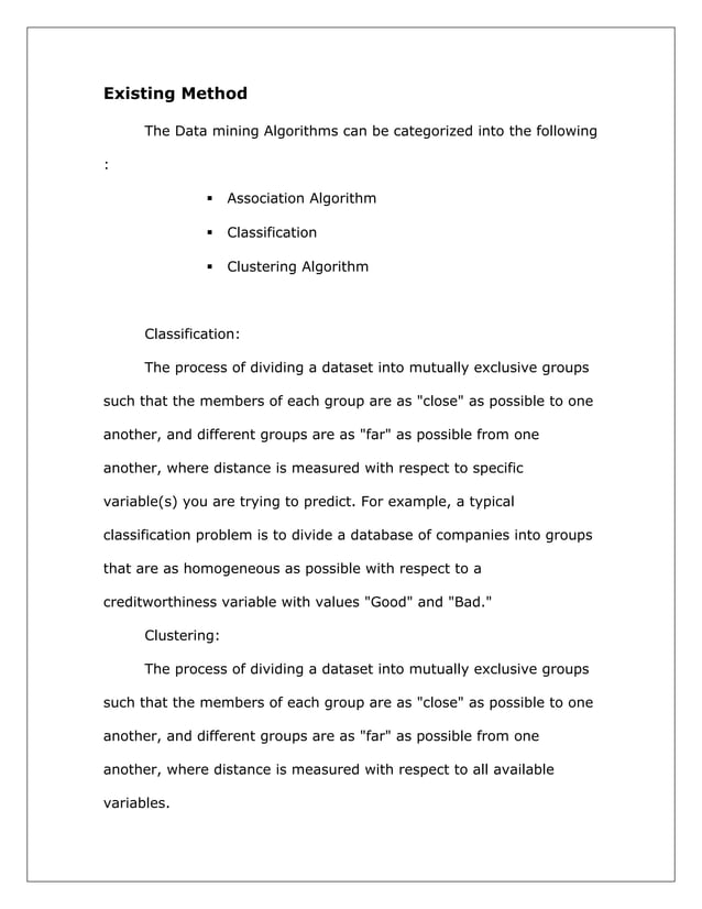 Odam An Optimized Distributed Association Rule Mining Algorithm Synopsis Pdf